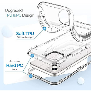 ORIbox for iPhone 14 Case for iPhone 13 Case, Heavy Duty Shockproof Anti-Fall Clear Case