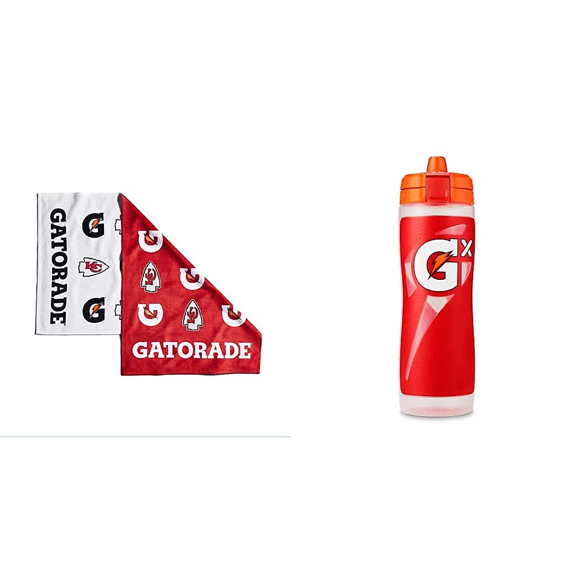 Gatorade Kansas City Chiefs Towel Gx Bottle, Red
