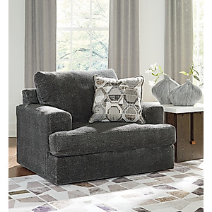 Signature Design by Ashley Karinne Modern Upholstered Oversized Chair, Gray