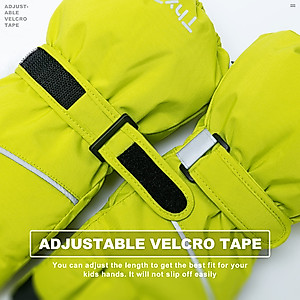 ThxToms Kids Warm Gloves Winter Waterproof Snow Gloves for Ourdoor Sports, Toddler Bulky Ski Gloves for Boys Girls