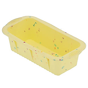 QANYEGN Bread Pan, Bread, Silicone Cake for Kitchen Restaur Baking Cake Bread Dessert Rectangular(²ÊÁ£»Æɫ)
