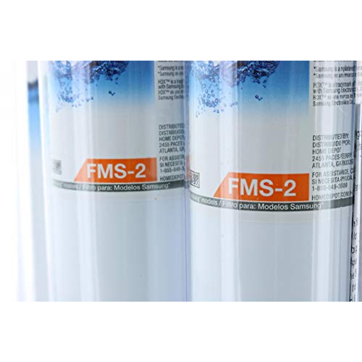 HDX FMS-2 Replacement Water Filter / Purifier for Samsung Refrigerators (2 Pack)