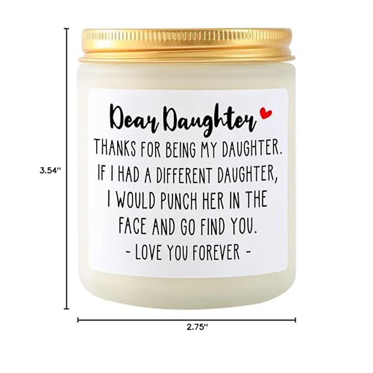 Daughter Gifts from Mom Dad, Birthday Gifts for Daughter Adult, Daughter Birthday Gifts Ideas, Funny Christmas Valentines Day Mothers Day Graduation Gifts for Daughter Stepdaughter (Lavender Scented)