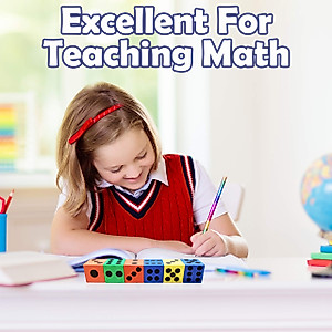 50 Pk Foam Dice, Large Foam Dice for Classroom, Quiet Soft Dice for Children Students Teachers