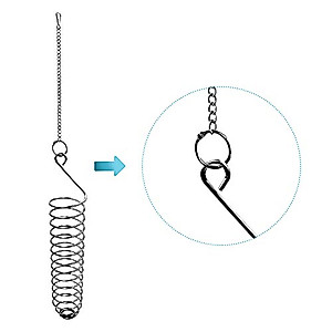 Bac-kitchen Bird Food Holder, Parrots Foraging Toys for Birdcage, Hanging Stainless Steel Bird Treat Feeders, Bird Food Basket for Fruit Vegetable Grain Wheat, Bird Feeder Toy for Conures (Basket)