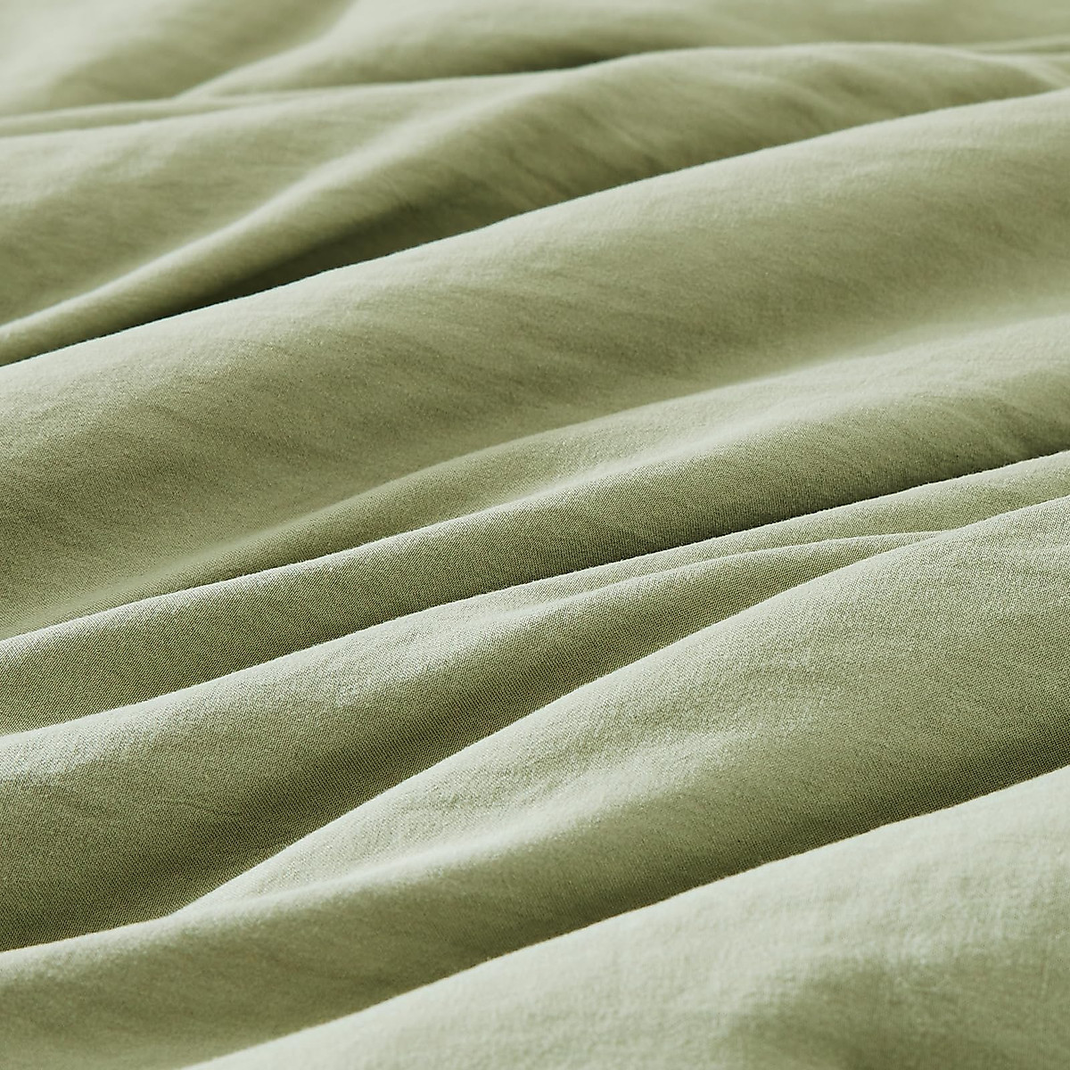 WRENSONGE Twin Comforter Set- 5 Pieces Sage Green Bed in a Bag, All Season Twin XL Bedding Sets with 1 Fitted Sheet, 1 Flat Sheet, 1 Pillow Sham and 1 Pillowcase