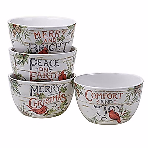 Certified International Evergreen Christmas 16pc Dinnerware, Service for 4, Multicolored