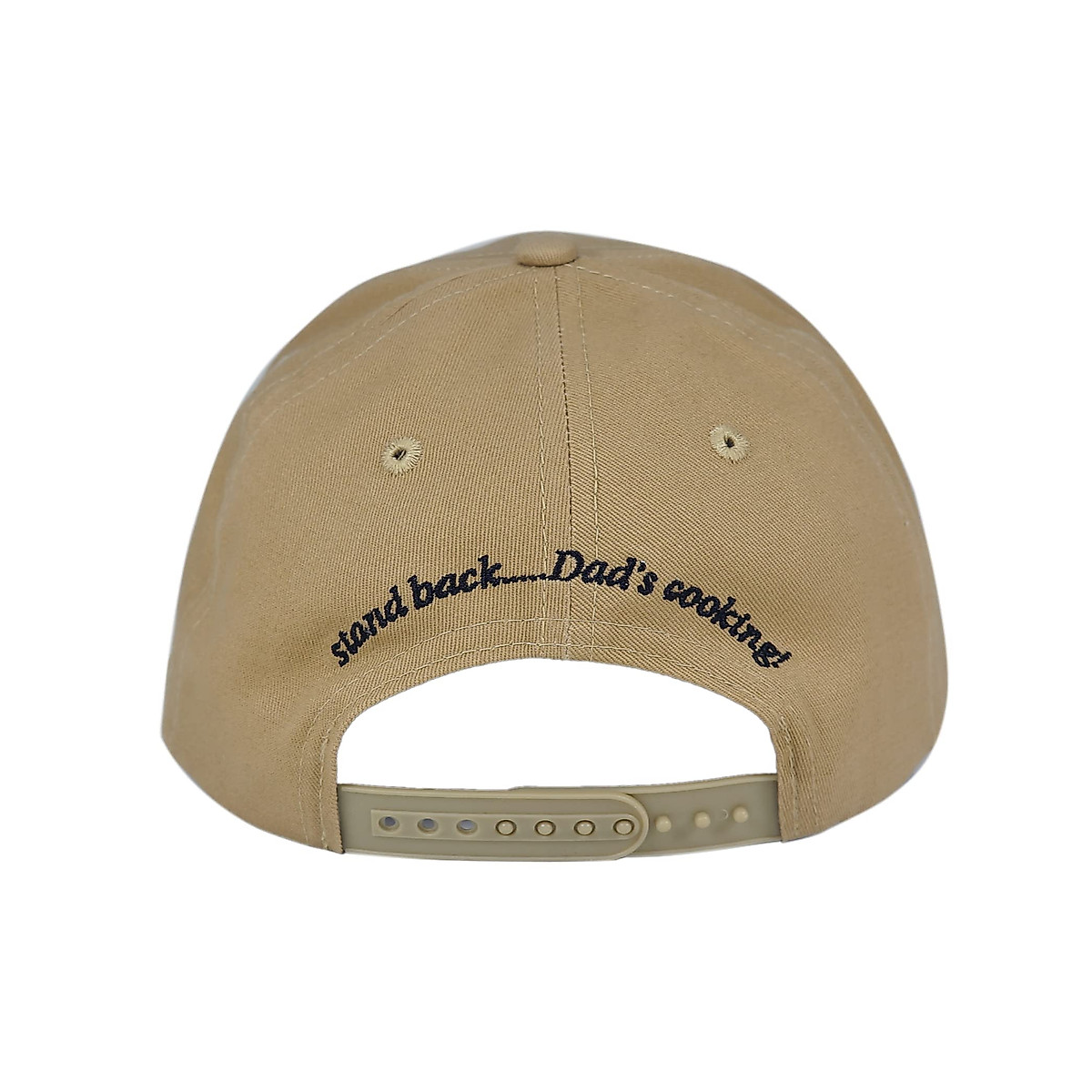 Game Hats Baseball Cap Father's Day Thanksgiving Gifts Adjustable Low Profile Cotton Cap King of The Grill Embroidered Hat Beige