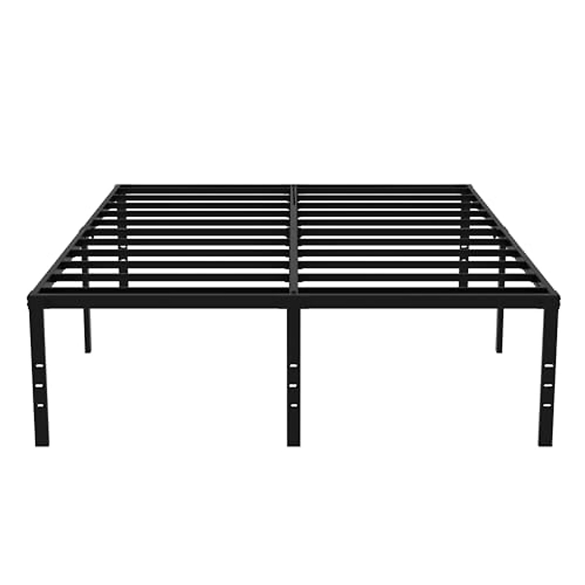 Yedop 18 Inch California King Size Bed Frames, No Box Spring Needed, 2500 lbs Heavy Duty Steel Slat Support, Non-Slip & Noise Free, California King Metal Bed Frame, Black