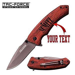 Birsppy Just Customized Personalized M Tech Knife For Groomsman, wedding,Father's Day Gift, Engraved With Your Personalizations, Design Your Own (TF-922)