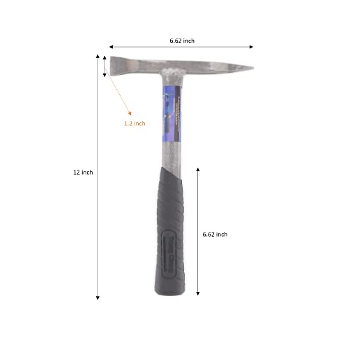 CHOWEL BHS-W330 Welding Chipping Hammer Slag Removal Tool with Forged Construction, Shock Reduction Grip & lightweight 13oz