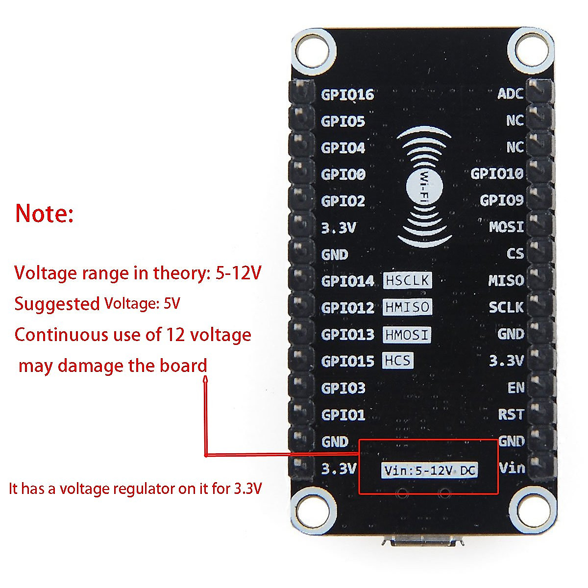MakerFocus 2pcs ESP8266 NodeMCU LUA CP2102 ESP-12E Internet WiFi Development Board Serial Wireless Module Internet for Ar duino IDE/Micropython with Adapter Board for ESP8266 ESP-01 and nRF24L01+