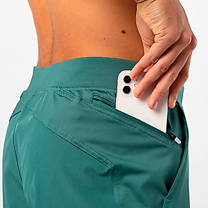 HYLETE mens Verge III Athletic Gym Pockets Shorts, Basalt, Medium