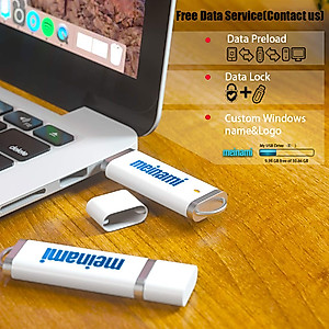 25PCS 4GB Custom USB Flash Drive Personalized Thumb Drive Logo Printed USB,25 Pack
