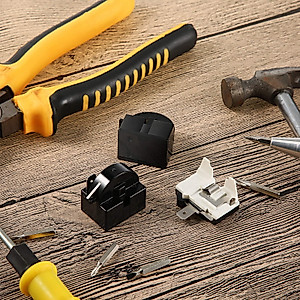 10 Pieces Refrigerator Starters QP2-4R7 4.7 Ohm 1 Pin Refrigerator PTC Starter Relays and 6750C-0005P Refrigerator Overload Protectors Refrigerator Parts Accessories