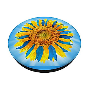 Ukrainian Sunflower Stand With Ukraine PopSockets Swappable PopGrip