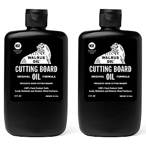 WALRUS OIL - Cutting Board Oil and Wood Butcher Block Oil, 8 oz Bottle - 2 Pack
