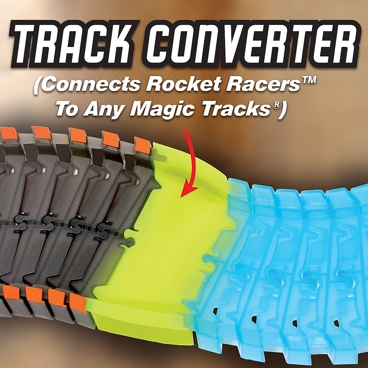 Ontel Magic Tracks Rocket Racers Remote Controlled Race Car vs Pace Car Track Set (MTRR-MC4/2)