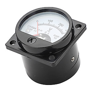 CHHUA Analog Voltmeter SO-45 AC0-300V Panel Volt Meter Guage Voltage Tester for Shipping Circuit Testing Mechanical Equipment