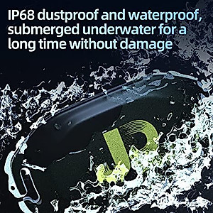 GEORDONG Bone Conduction Headphones, Open Ear Sport Headphones with Headband Waterproof Wireless Earphones with Microphone Innovative Wearing Method for Swimming and Workouts (Black)