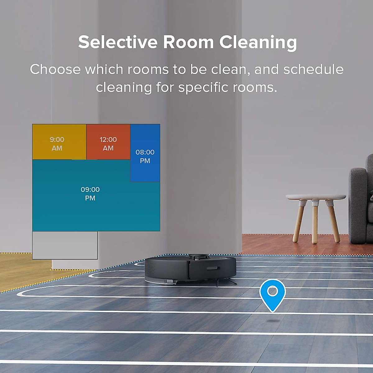 Roborock Renewed S6 Pure Robot Vacuum and Mop, Multi-Floor Mapping, Lidar Navigation, No-go Zones, Selective Room Cleaning, Super Strong Suction, Wi-Fi Connected, Alexa Voice Control (Renewed)