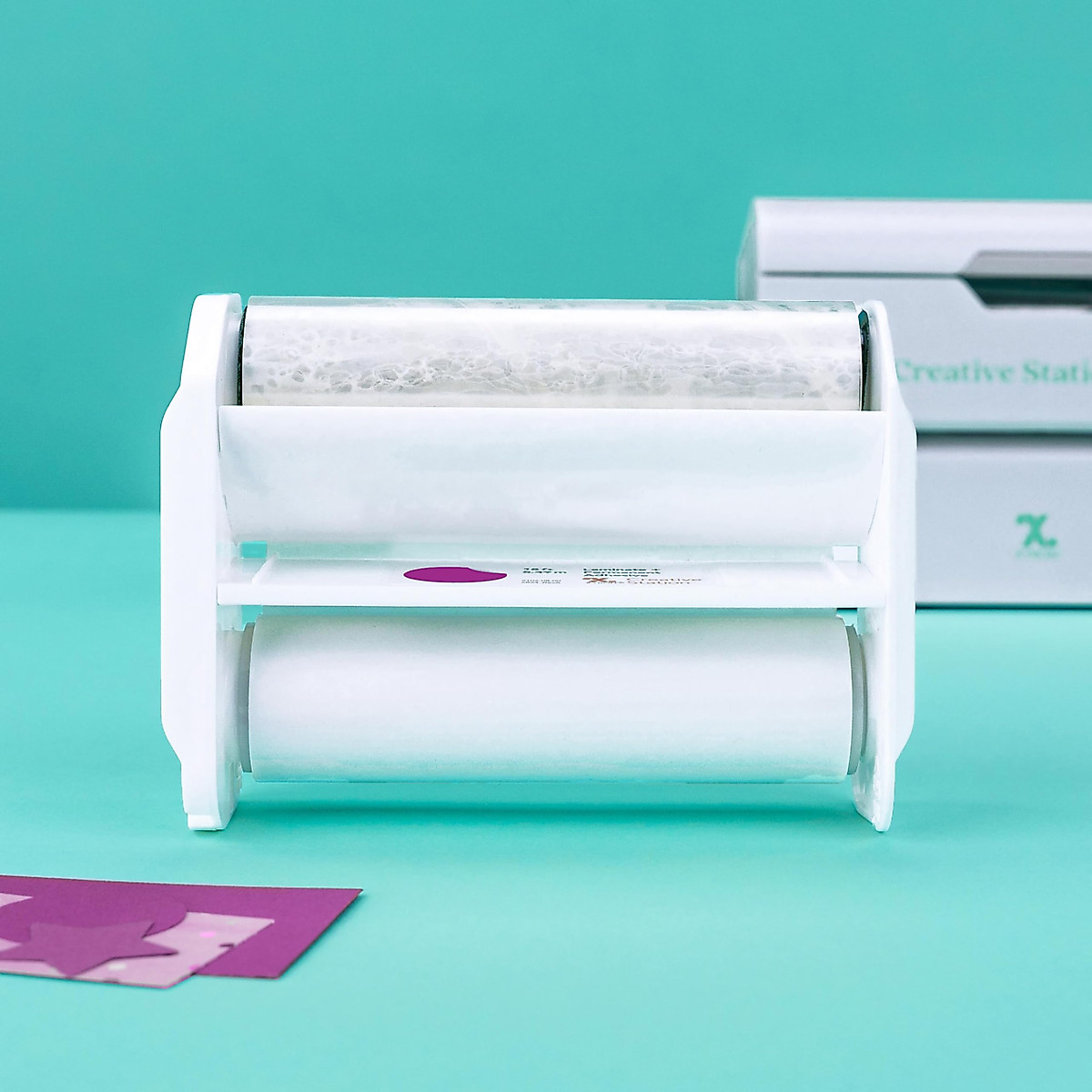 Xyron Laminate / Adhesive Refill for Creative Station Lite, 5" x 18', Refill-Cartridge for Label Maker, Laminator Machine, Scrapbooking & Craft, Home Office & Home School Supplies (5102-08-00ML)