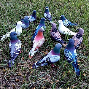 MNTT Foam Mini Artificial Birds Home Decoration Garden Ornaments Simulation Wedding Artificial Imitation Animal Fake Pigeon.