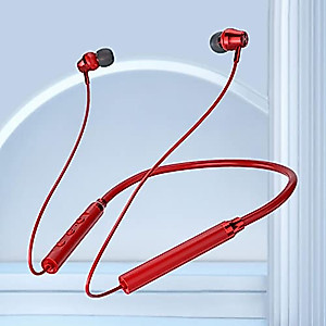 A03 Wireless Bluetooth 5.0 Neck Hanging Earphones Fashion in-Ear Sport Headphones, Button Control Volume Sound Effect
