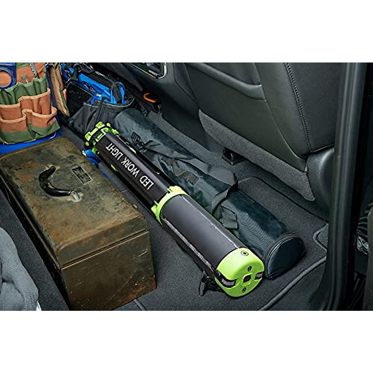 PowerSmith Voyager PVLR8000A-C 8000 Lumen Collapsible Cordless Tripod LED Work Light. Bare Light Only. 3-Way Power. AC or DC Adaptor or Battery Needed to Use Light