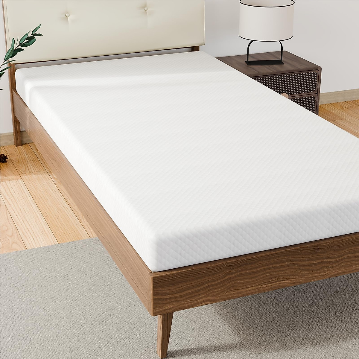 Bamboobreeze Twin/Full/Queen/King Mattress, Cooling Gel Memory Foam, Medium-Firm, Pressure Relief, CertiPUR-US