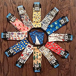 Zensah Limited Edition Mini Crew Running Socks - Anti-Blister, Fun, Athletic Socks for Men and Women (Large, Pink Flamingos)