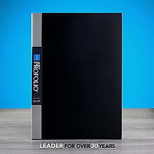 Itoya Original Art ProFolio 13x19 Black Photo Album Book with 48 Pages - Photo Album Art Portfolio Folder for Artwork - Picture Book Portfolio Binder - Presentation Binder Photo Book