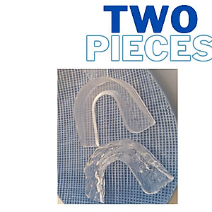 Teeth Whitening Trays Moldable Mouth Tray 2 Dental Trays Teeth Whitening Light for Faster Stain Removal Included Form Shape Perfectly Mouth Dental Tooth Compatible with Opalescence Whitener Bleaching