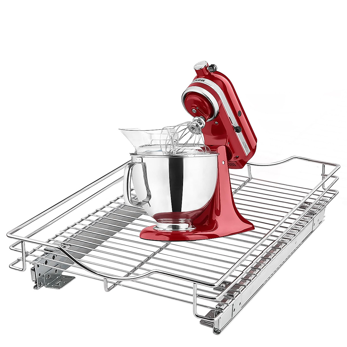 SIMCAS Pull Out Cabinet Organizer 11"W x 18"D, 1Tier Heavy Duty slide out cabinet organizer, pull out drawers for kitchen cabinet organizers and storage, under sink cabinet pull out shelves organizer