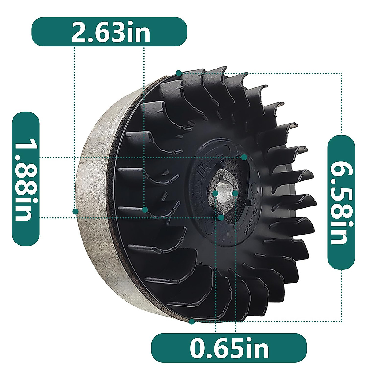 Flywheel with Magneto for Honda GX160 GX200,Champion Jiangdong 5.5HP 6.5HP Engine Snowblower Coleman Powersports 163CC 196CC Mini Dirt Bike Go Kart Scooter ATV