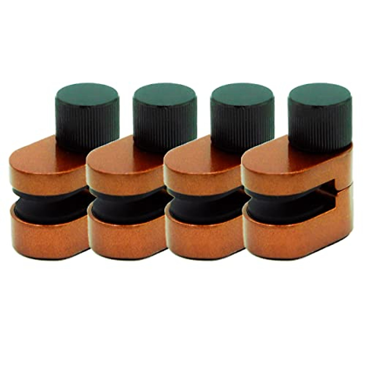 MMOBIEL 4 Pcs/Set Adjustable Metal Clip Fixture Glue Clamp Fastening LCD Screen Repair Tool for Smartphone, Computer, Laptop, Tablet, Ebook - Bronze