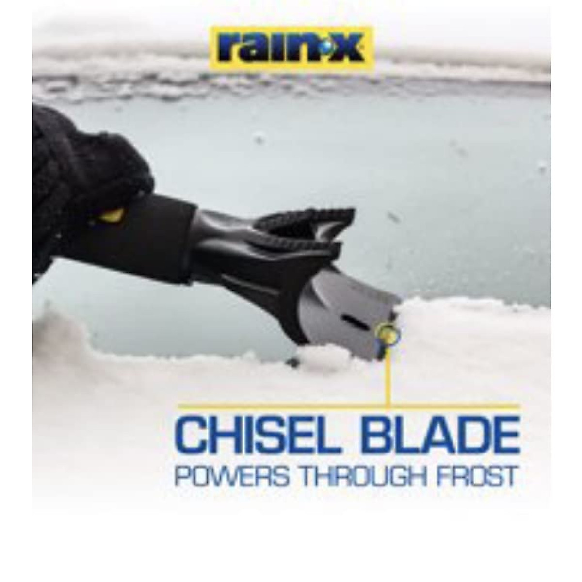 Rain-X 26" Ergo Snow Brush with Ice Scraper Tool, Black & Yellow, 1PK,