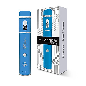 Easy Grinder Clear Glass Electric Herb Pollen Catcher Dispenser Coffee Grinders Crusher USB Rechargeable Stainless Steel Blades