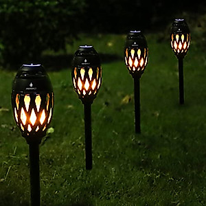 Outdoor Bluetooth Speaker, Gifts for Men Women Dad Mom, ANERIMST Waterproof Wireless Torch LED Light, Flame Speaker for Camping Accessories Home Gadgets, Loud Sound, 24H Playtime, Black, 1 Pack