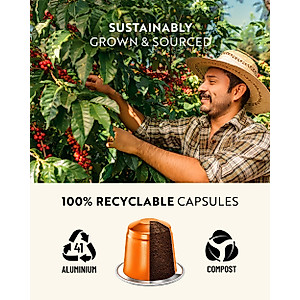 ROSSO CAFFE Espresso Capsules for Nespresso Machines - 120 Coffee Pods Flavor Pack - Vanilla, Caramel, Creme Brulee - Premium Aluminium Capsules - Medium Roast