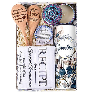 ELEMENU Mothers Day Gifts For Grandma, Grandmother Birthday Christmas Gifts Ideas from Grandkids, Granddaughter, Grandson - Best Grandma Gift Basket