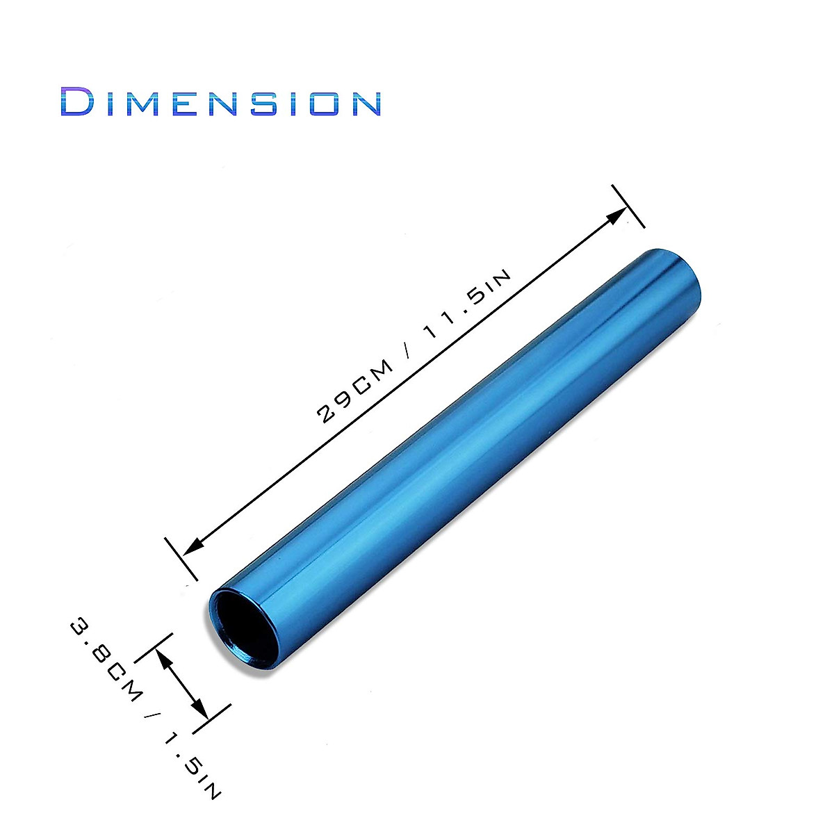 XMWangzi Aluminum Track Field Relay Batons, Race Equipments for Running Race Team, Suitable for Outdoor Sports Practice Athlete, Corrosion Resistant High Strength Smooth Surface