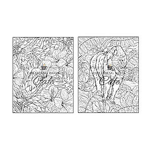 100 Wildlife Scenes: An Adult Coloring Book Featuring 100 Most Beautiful Wildlife Scenes with Animals, Birds and Flowers from Oceans, Jungles, Forests and Savannas