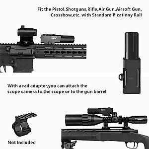 RunCam Scope Cam 2 Airsoft Camera 1080P HD Game Video Zoom Action Cam, WiFi Waterproof, Aluminum Body,240min Video Recording, Instant-on Record Switch-40mm Lens