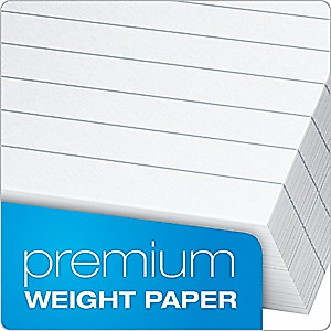 Oxford Self-Stick Index Cards, 3 x 5 Inch, Ruled, White, Premium Weight Paper, 400 Pack (61400A)