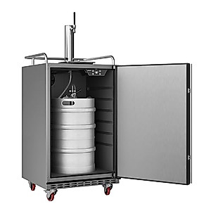 EdgeStar KC7000SSOD Full Size Tower Cooled Built-In Outdoor Kegerator - Stainless Steel