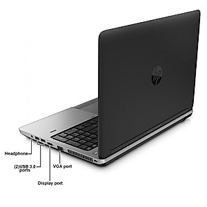 HP Probook 650 G1 15 Inch Business Laptop PC, Intel Core i5-4210M up to 3.2GHz 16GB DDR3 RAM 256GB SSD, DVD, DP, VGA, Windows 10 Pro (Renewed)