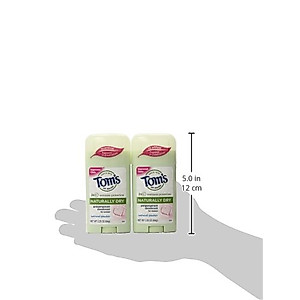 Tom's of Maine Women's Antiperspirant Stick Deodorant, Natural Powder, 2 Count