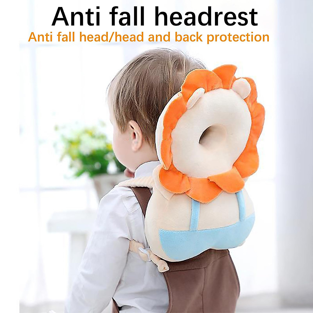 Baby Walkers Protective,Toddler Adjustable Baby Head Protection, Safety Pad Backpack for 5-24 Months Baby Learning Walking Crawling,Baby Head Protection Pad. (E)