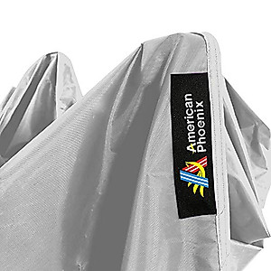 AMERICAN PHOENIX 10x20 Canopy Tent Pop Up Portable Instant Commercial Heavy Duty Outdoor Market Shelter (10'x20' (Black Frame), White)